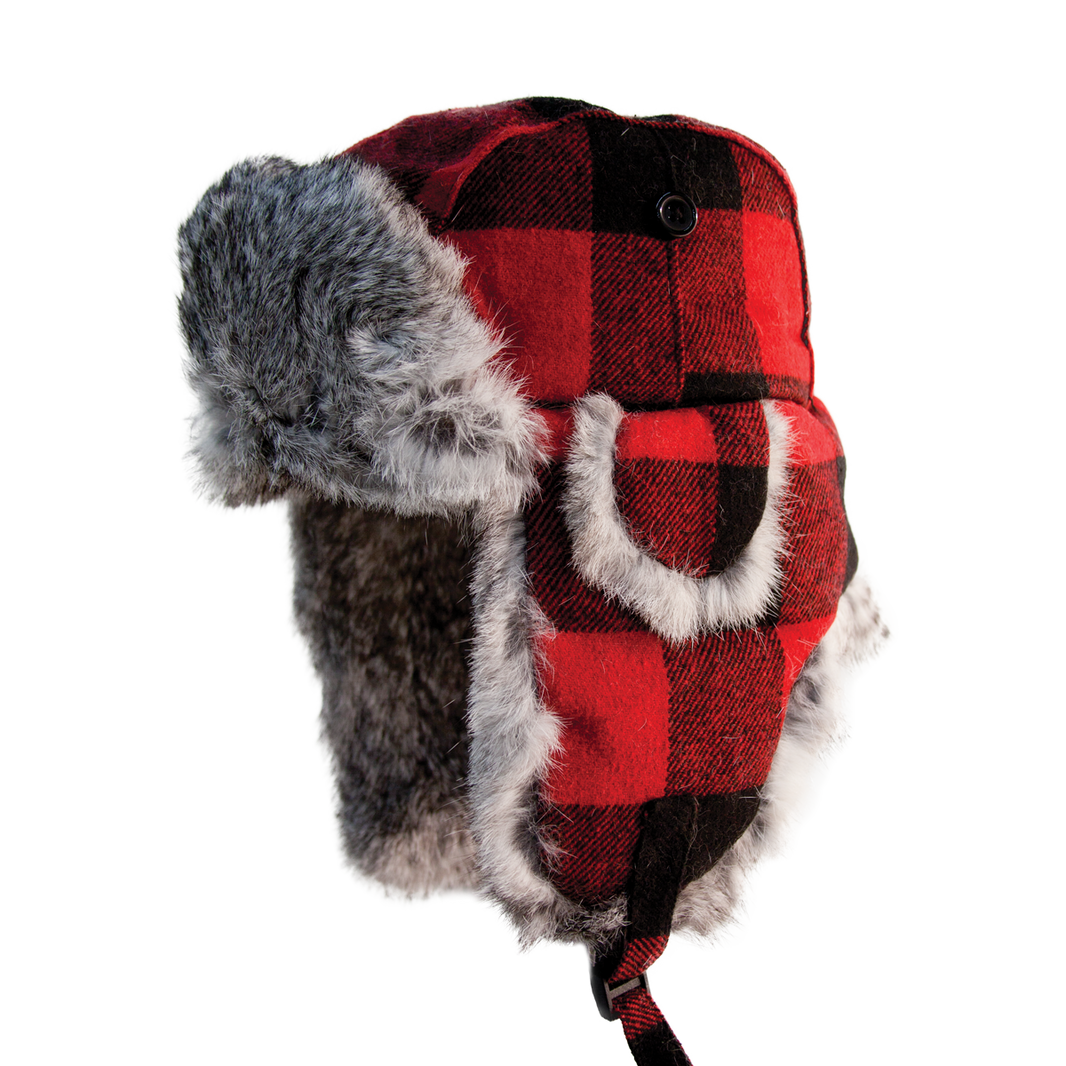 Plaid Alaskan Fur Hat